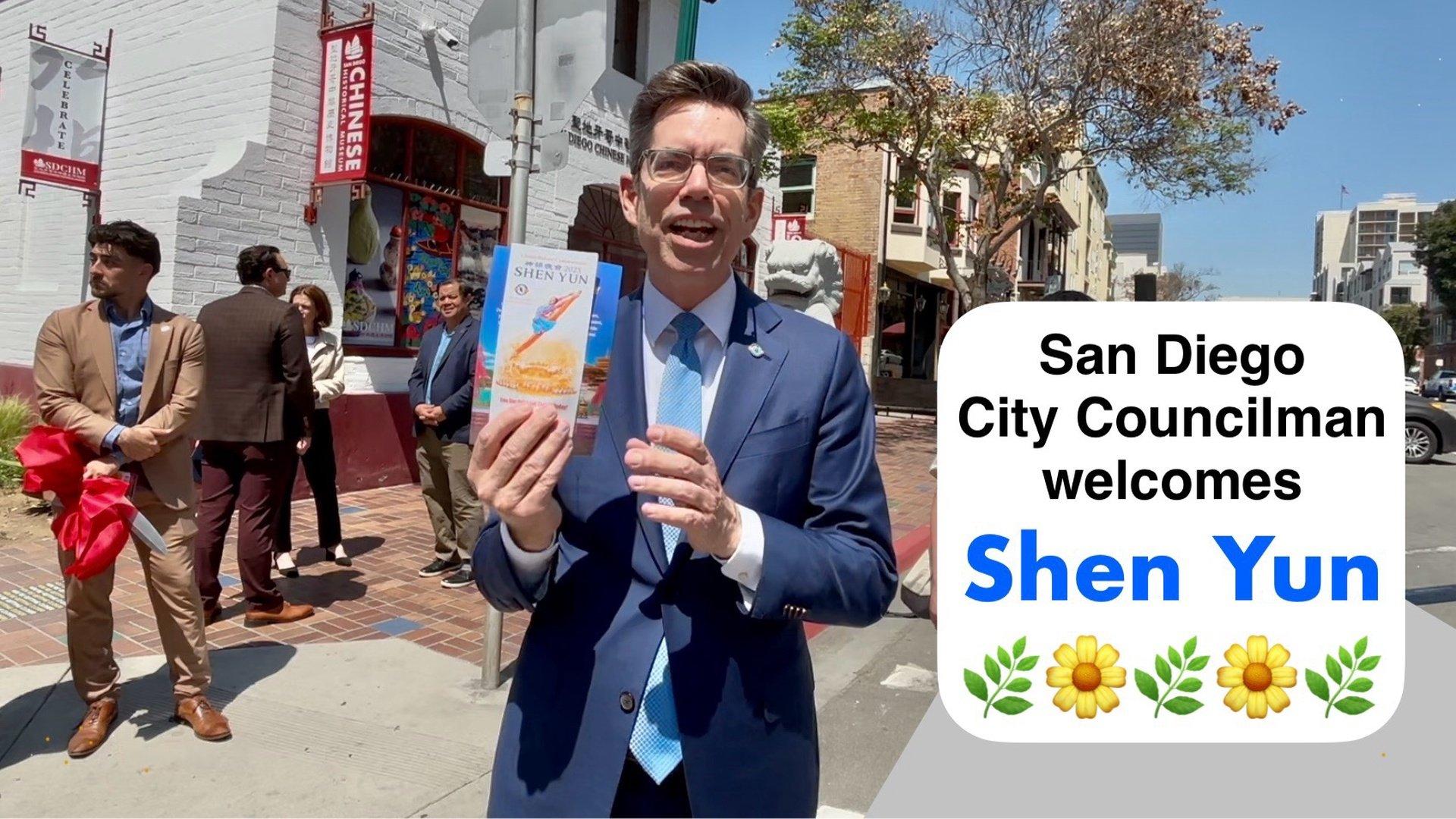 San Diego City Councilman Welcomes Shen | Grandma's Corner | Gan Jing World