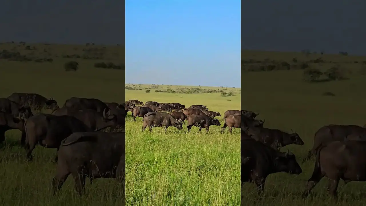 Buffalo On The Move | #Wildlife #ShortsA | Rob The Ranger Wildlife ...